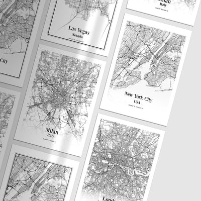 Custom City Map Posters | A Unique Way to Preserve Special Memories