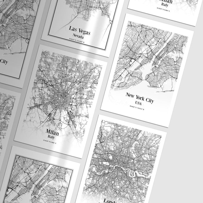 Custom City Map Posters | A Unique Way to Preserve Special Memories