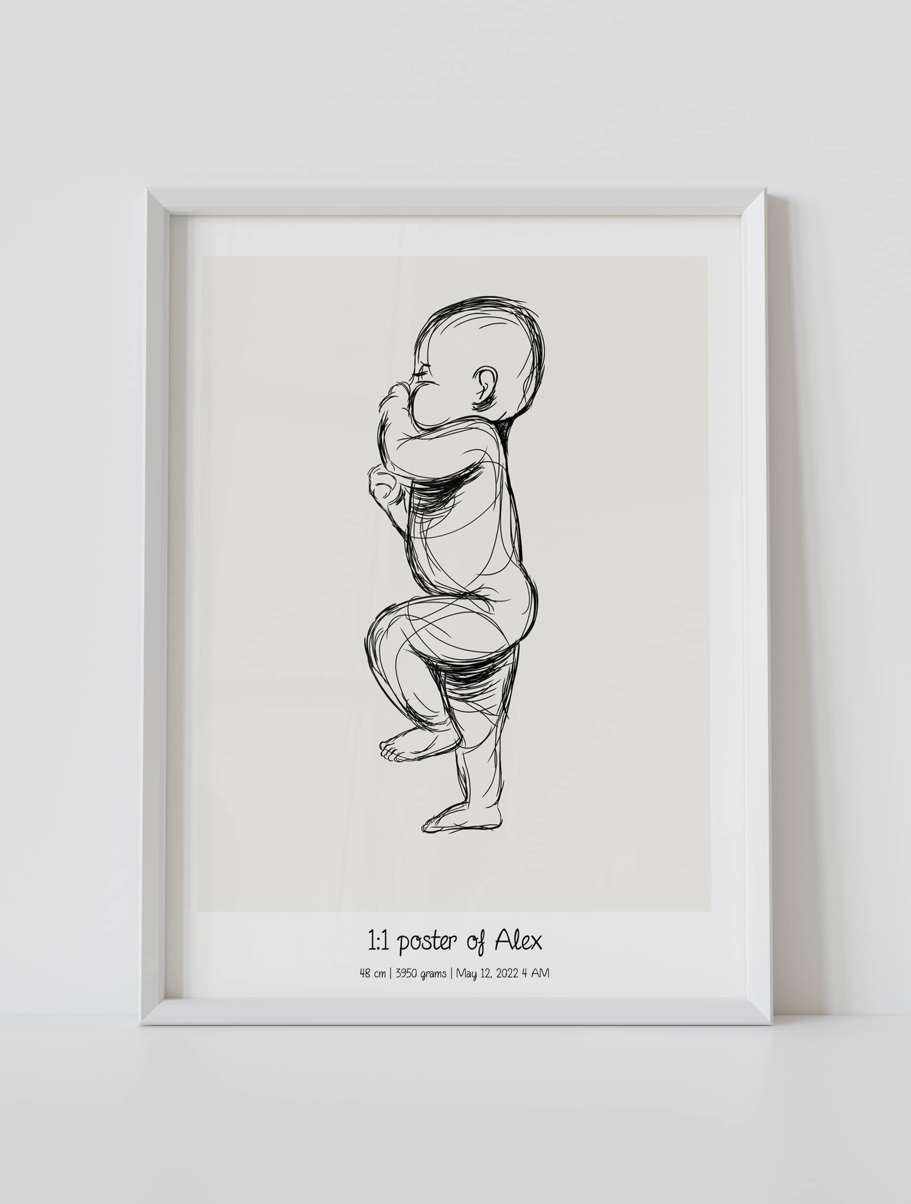 Create Your Own Custom Birth Posters 1:1 Scale | Artmementos