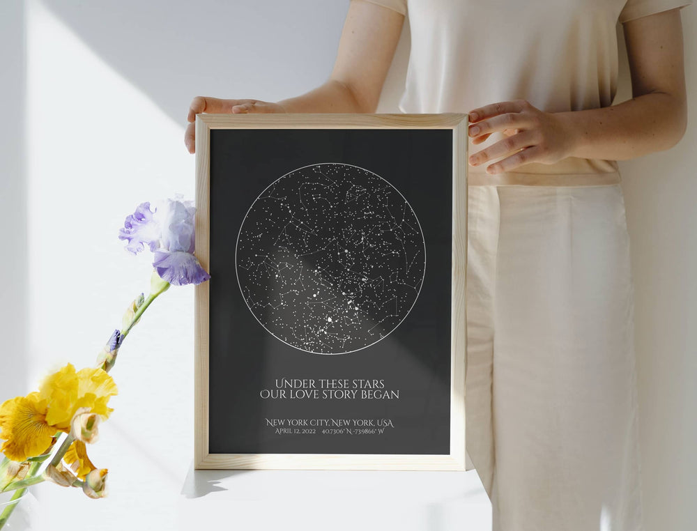 Custom Night Sky Star Map Posters 100+ Designs | Artmementos