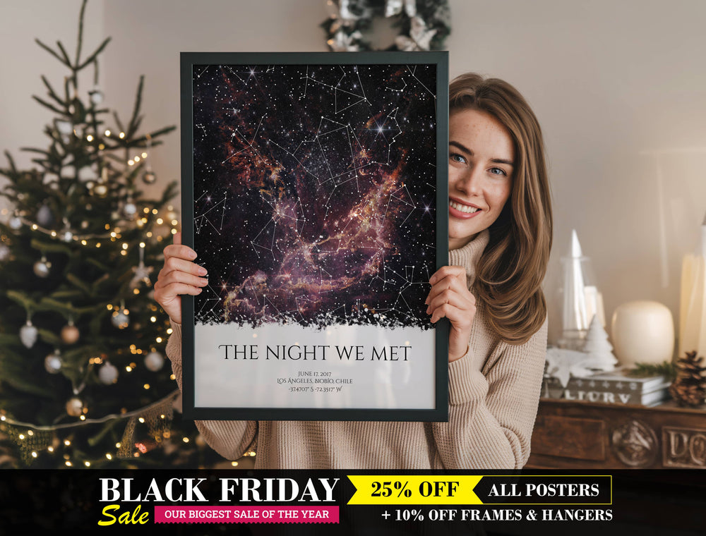 Custom Night Sky Star Map Posters 100+ Designs | Artmementos