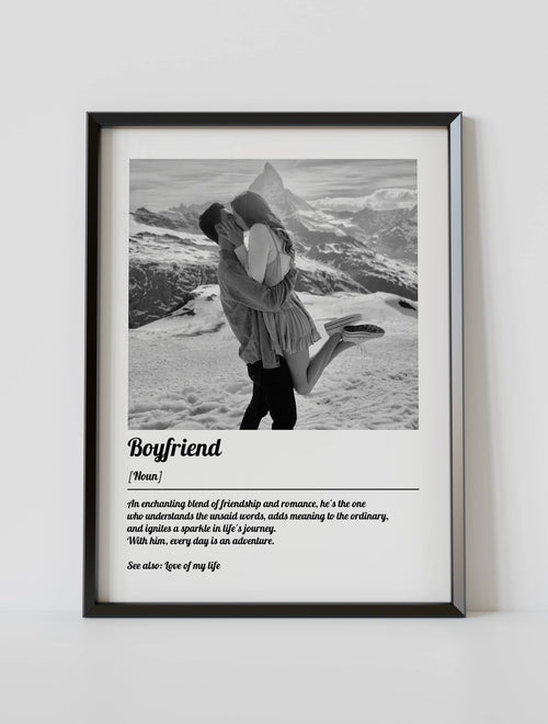 Custom Definition Poster With Photo | Artmementos