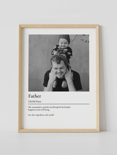 Custom Definition Poster With Photo | Artmementos