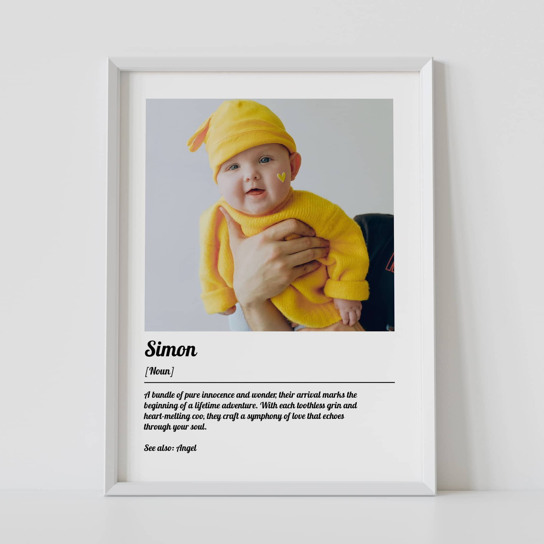 Custom Baby Name Definition Poster