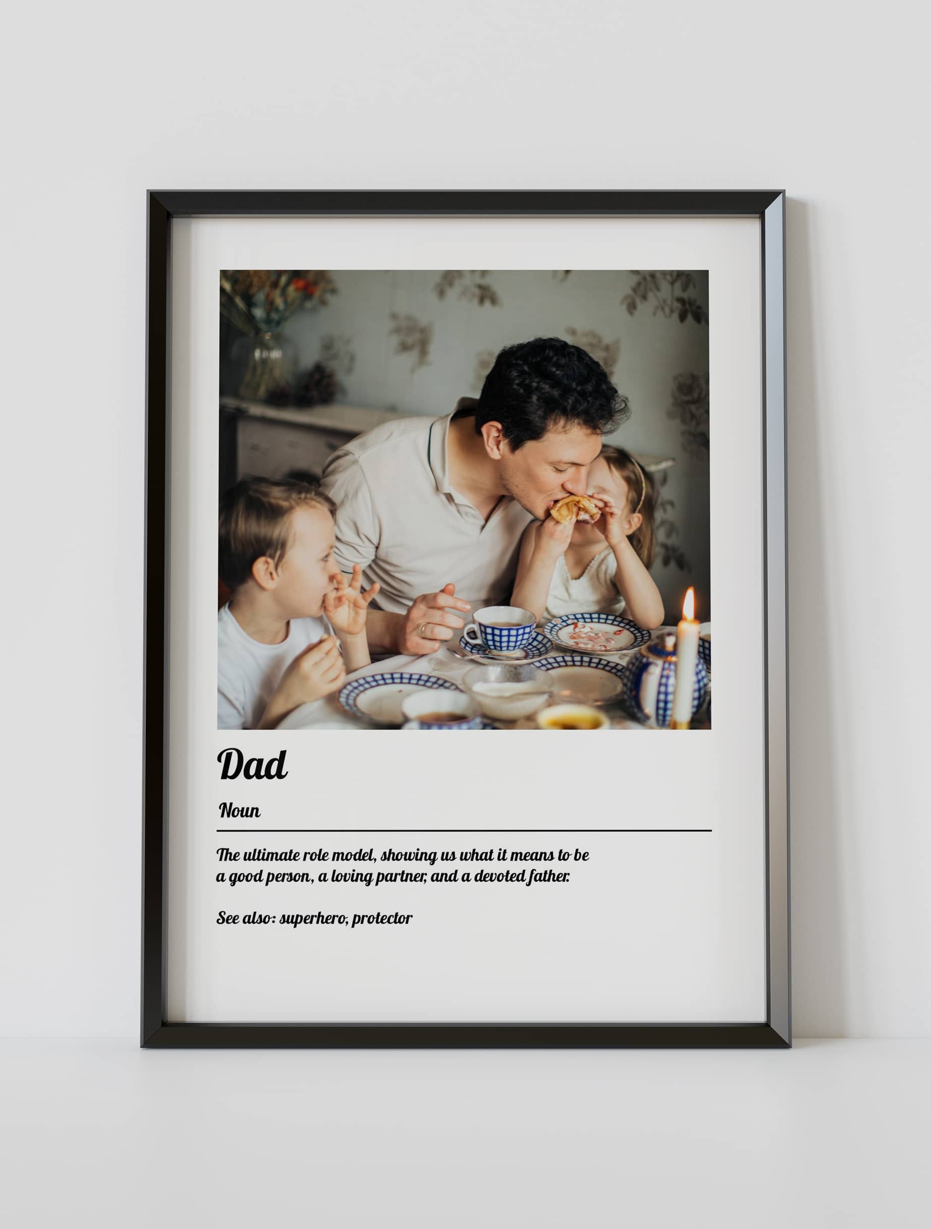 Custom Dad Definition Poster With Photo | Artmementos