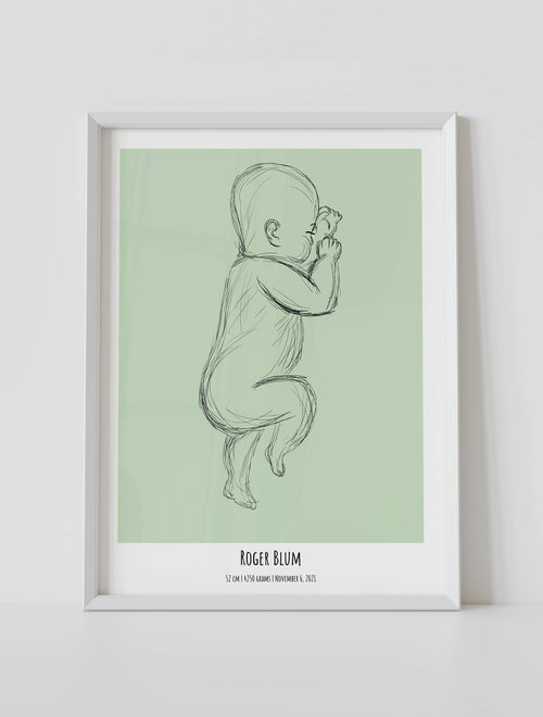 Design Your Own Custom Birth Posters In Scale 1:1 | Artmementos
