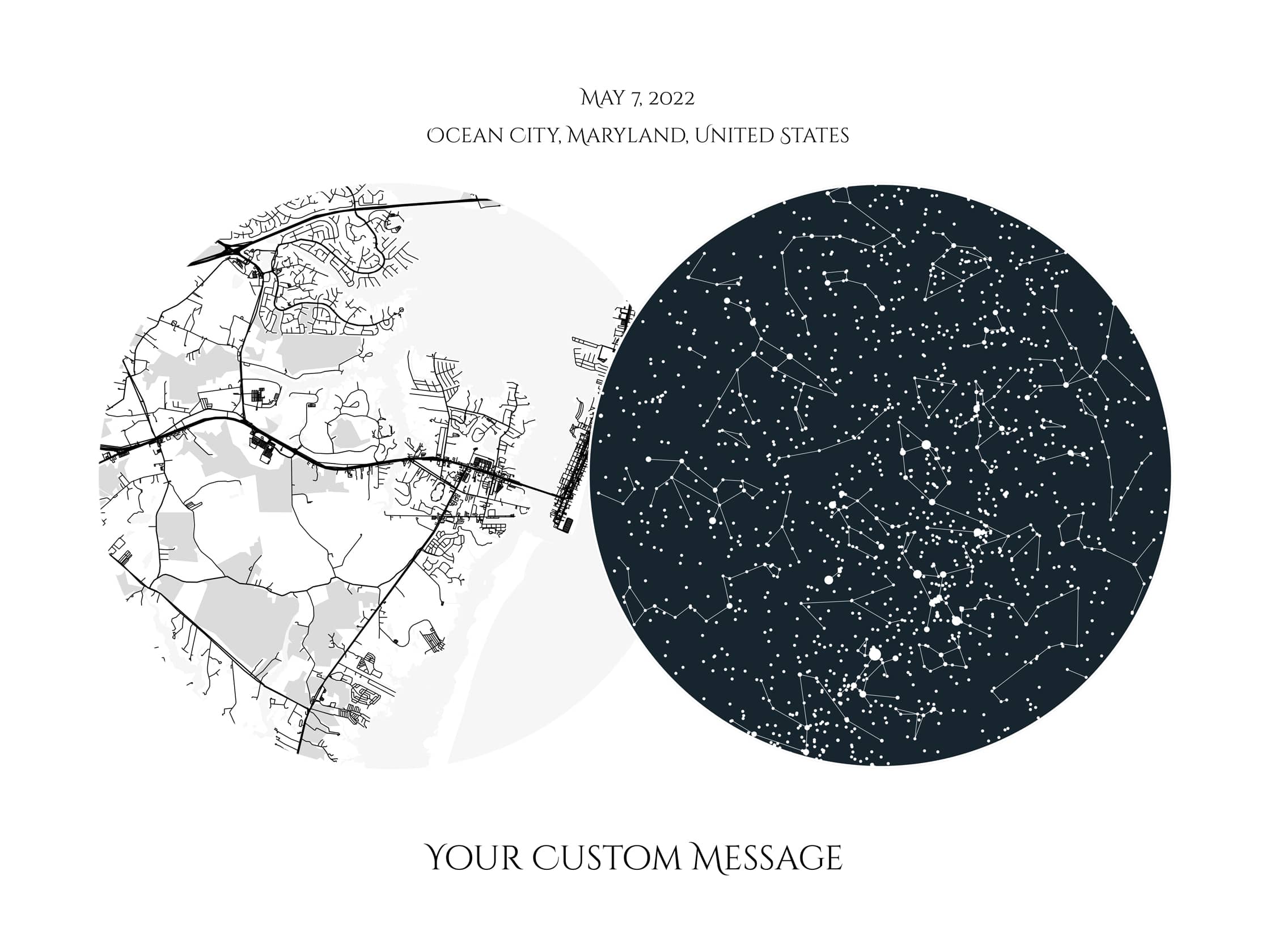 Get City Map Online + Star Map Poster - Design Your Own Online ...